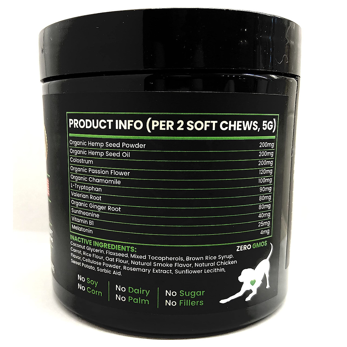 Good Dog! Hemp Chews for Dogs - Max Strength Organic Hemp for Max Calming and Anxiety Relief in Any Stressful Situation - 120 Soft Hemp Relaxant Chews for Dogs