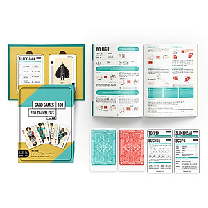 Card Games Set – 30 Fun Classic Games + 2 Custom Decks – Gift for Families, Kids, and Travelers – Ideal for Family Time & Road Trips