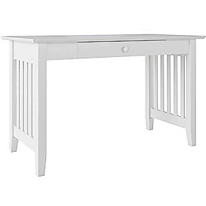 AFI Mission Desk with Drawer White