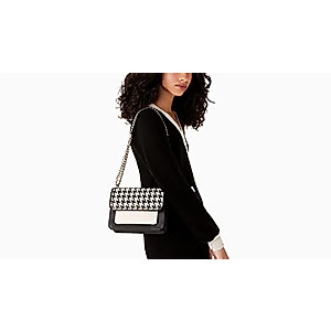 Kate Spade New York Remi Flap Chain Crossbody Small (Houndstooth)