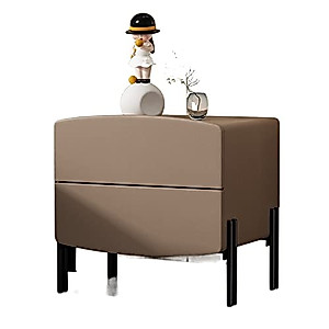 HIGOH Bedside Table Simple Modern Bedside Table Light Luxury Style Art Design Furniture Bedroom (Color : 1)