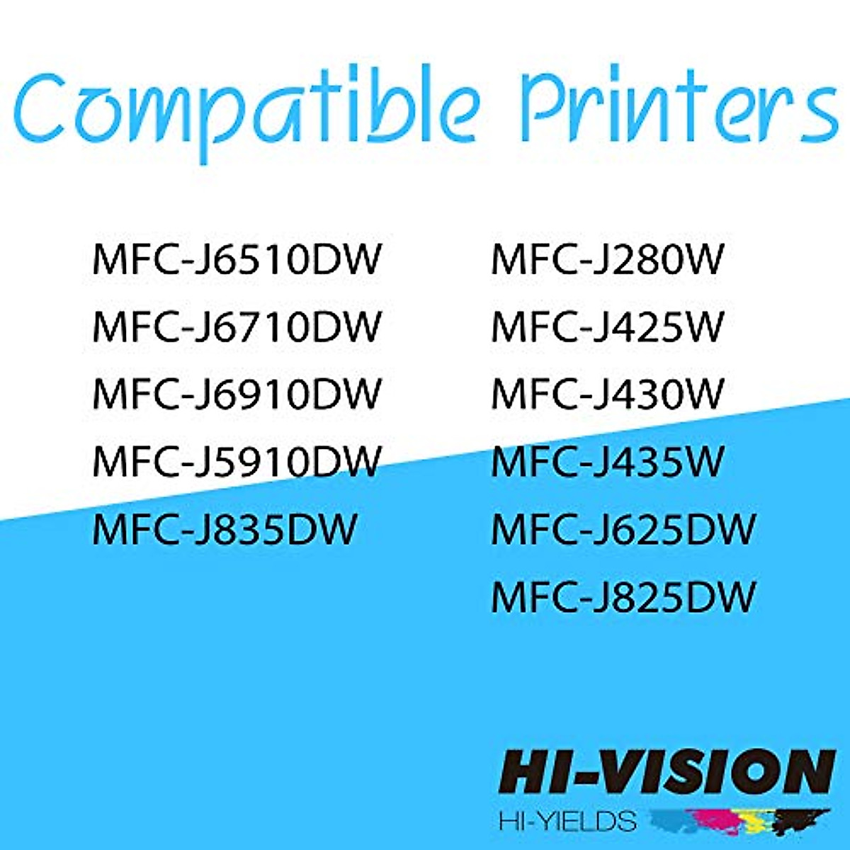 HI-VISION HI-YIELDS ® Compatible LC-75 LC75 Ink Cartridge Replacement (4 Black, 2 Cyan, 2 Yellow, 2 Magenta,10-Pack)