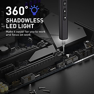 Electric Screwdriver Set, 2024 NEW 44 in 1 Mini Cordless Precision Screwdriver, Ultra-high Strength Steel Bits, 2 Speeds, Long Battery Life, Anti-slip Handle, LED Lighting, For Most Digital Products