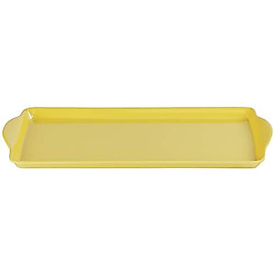 Calypso Basics, Sandwich Melamine Tidbit Tray, Lemon