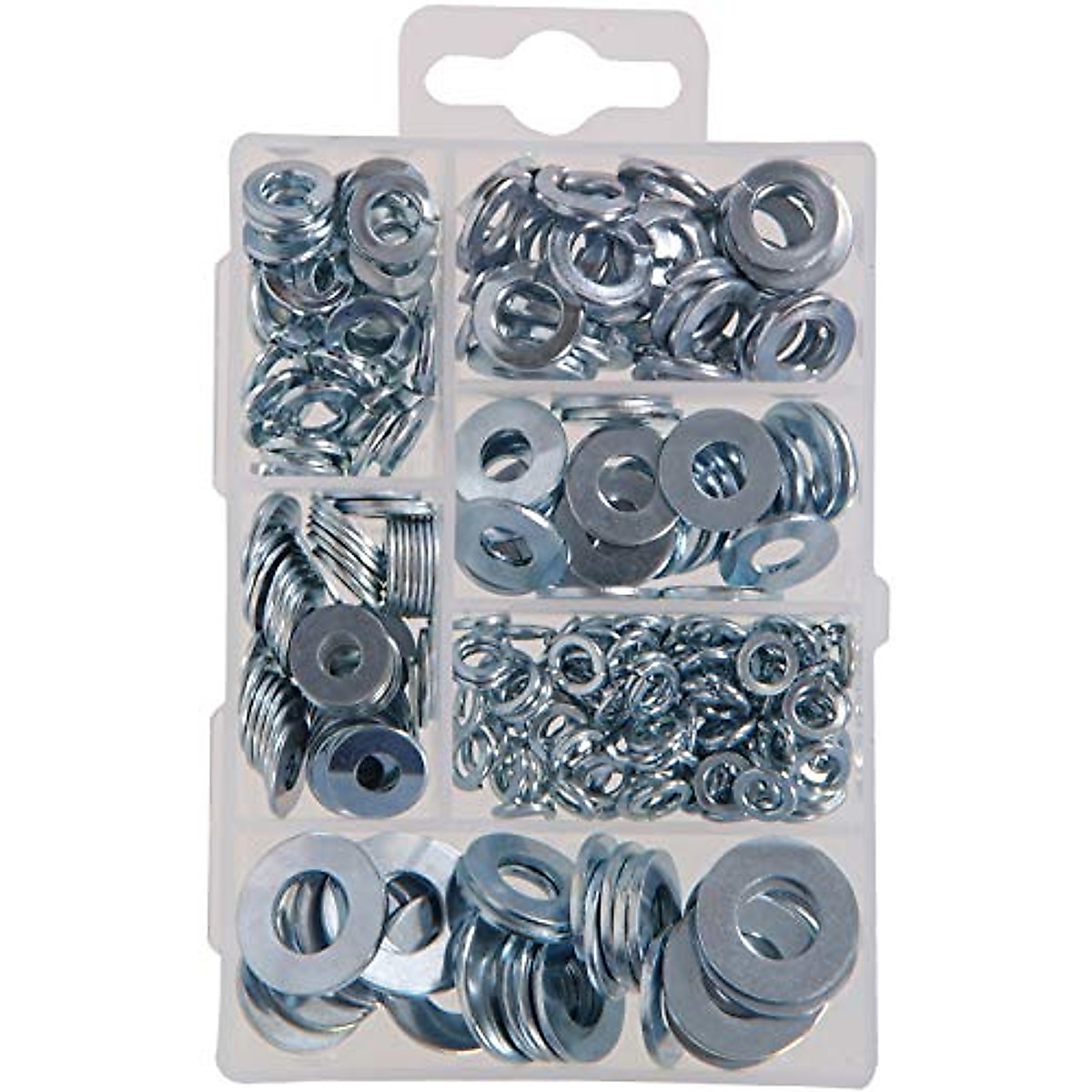 Hillman 591521 Small Flat and Lock Washer Assortment, 270-Pack , Zinc