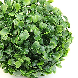 junshi11 Artificial Plant Topiary Ball Faux Boxwood Decorative Balls for Home Office Desk Table Room Decoration, Garden Wedding Decor, Indoor Outdoor Artificial Plant Ball 12 cm