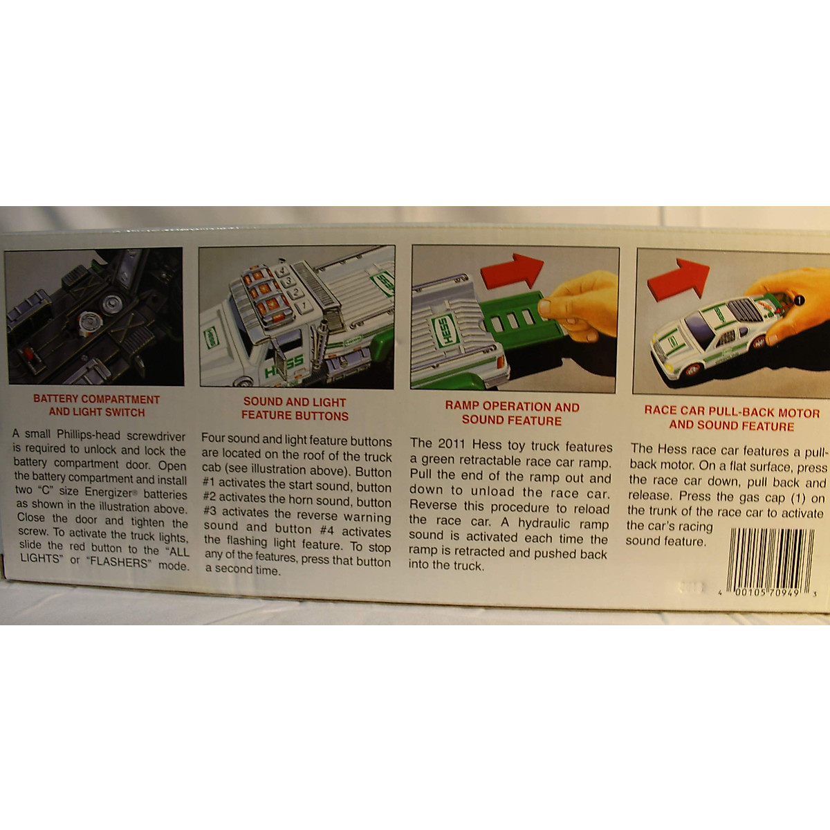 Hess 2011 Toy Truck and Race Car