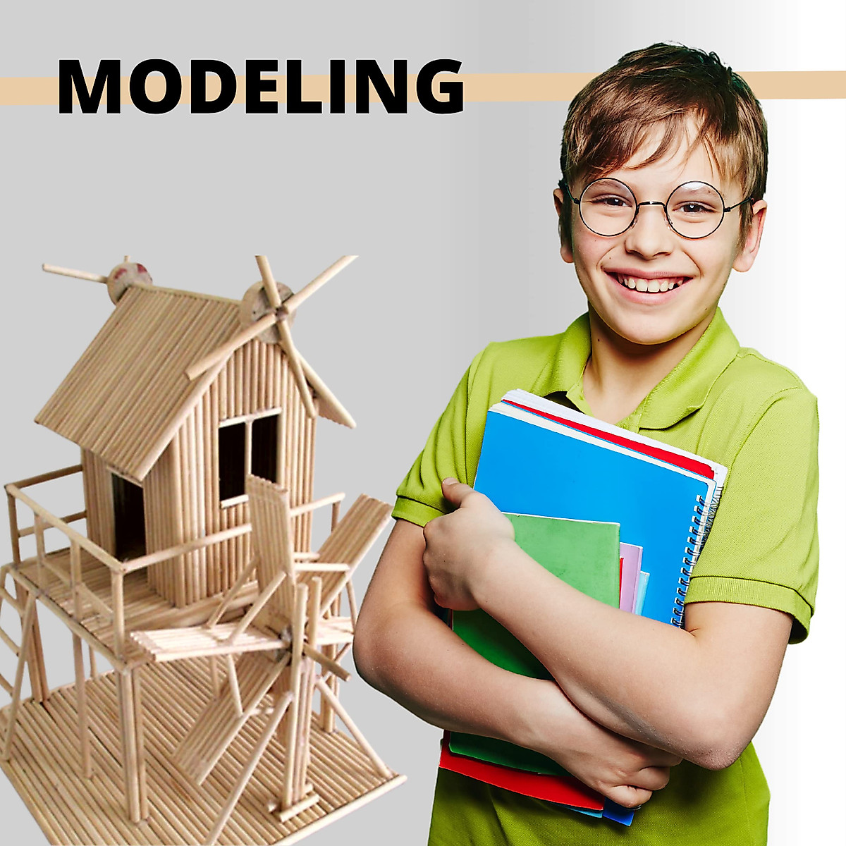 100 PCS Wooden Dowel Rods 6 inch Wood Dowels Assorted Sizes Craft Sticks 1/8 3/16 1/4 5/16 3/8 x 6 Inch Bamboo Sticks Long Bamboo Rods for Crafting