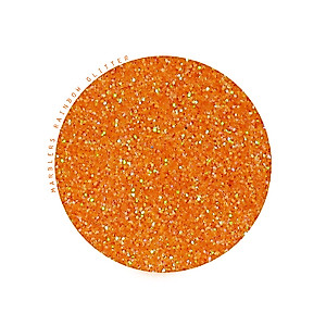 MARBLERS Holographic Face & Body Glitter [Rainbow Orange] 0.18oz (5g) | Chunky | Chopped | Flake | Non-Toxic | Vegan | Cruelty-Free | Festival, Rave & Party Makeup | Eye, Hair, Nail Polish, Eyeshadow