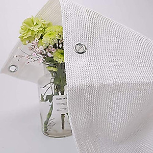 White Balcony Privacy Fence Screen Screening Cover, Screen Cover for Outdoor Shade Sun Protection Windscreen, Mesh Fabric 80% Blockage (Size : 4Mx6M)