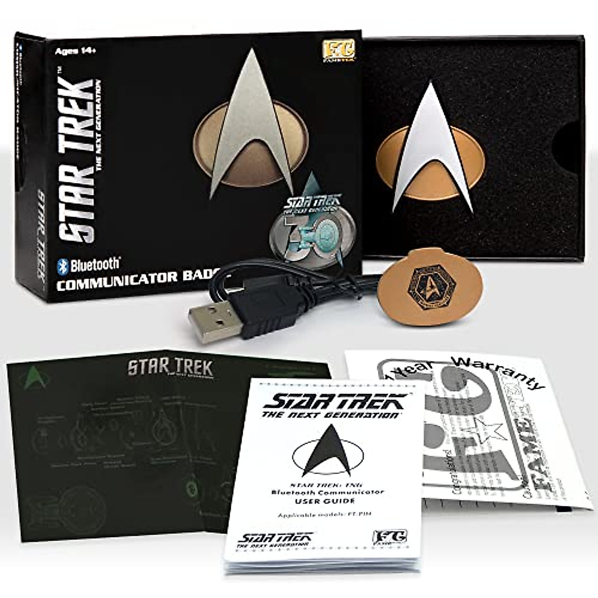 FAMETEK Star Trek TNG Bluetooth ComBadge - Official Collectible