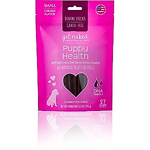 N Bone Get Naked Dental Chew Stick Puppy Health Size:Small/6.2-Ounce (Pack of 6)