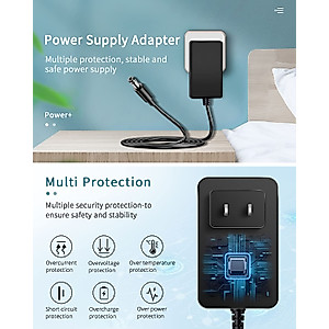 14V 2A 1A Power Supply Adapter 14 Volts 1 Amps 100V~240V AC to DC Plug 5.5x2.1mm & 2.5mm for 14volt 200mA 300mA 400mA 500mA 600mA 700mA 800mA 900mA 1000mA 1500mA 2000mA Equipment, 3.3ft Cable Cord
