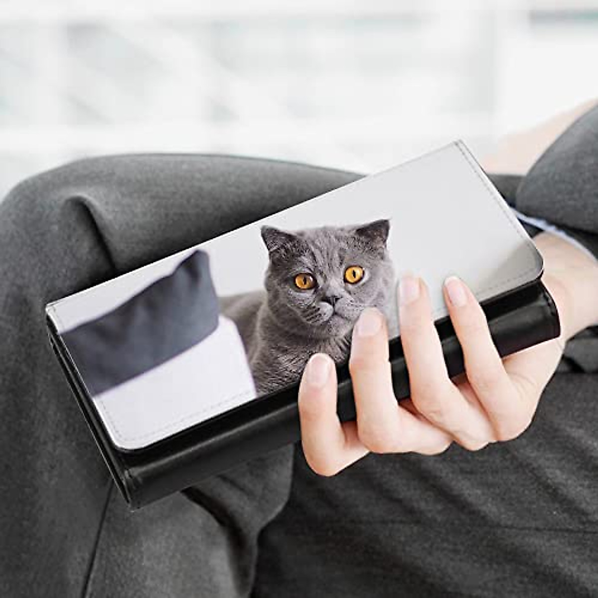 Sublimation Heat Transfer Wallet Blank, Fashion Ladies Leather Clutch Wallets, Large Capacity Secure Buckle Leather Clutch Wallet, Wristlet Bag, DIY Craft Long Purse for Women Girl Gift