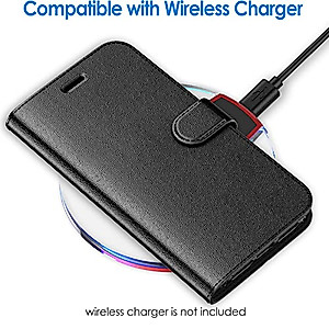 JETech Wallet Case for iPhone 11 6.1-Inch, Shockproof PU Leather Magnetic Flip Cover with Card Holder and Stand Feature (Black)