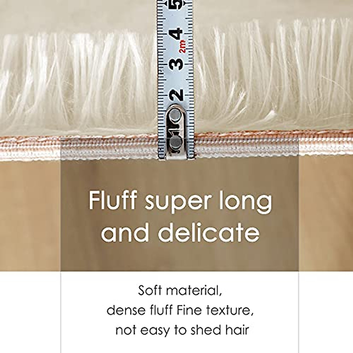 MIEMIE 6x6 Soft White Round Area Rug for Bedroom Modern Fluffy Circle Rug for Kids Girls Baby Room Indoor Plush Circular Nursery Rugs Cute Cozy Area Rugs for Living Room