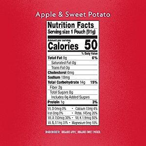 Once Upon a Farm | Organic Baby Blends | Apple Sweet Potato, Apple Blueberry | Cold-Pressed | Unsweetened | Dairy-Free Plant Based | Variety Pack of 24