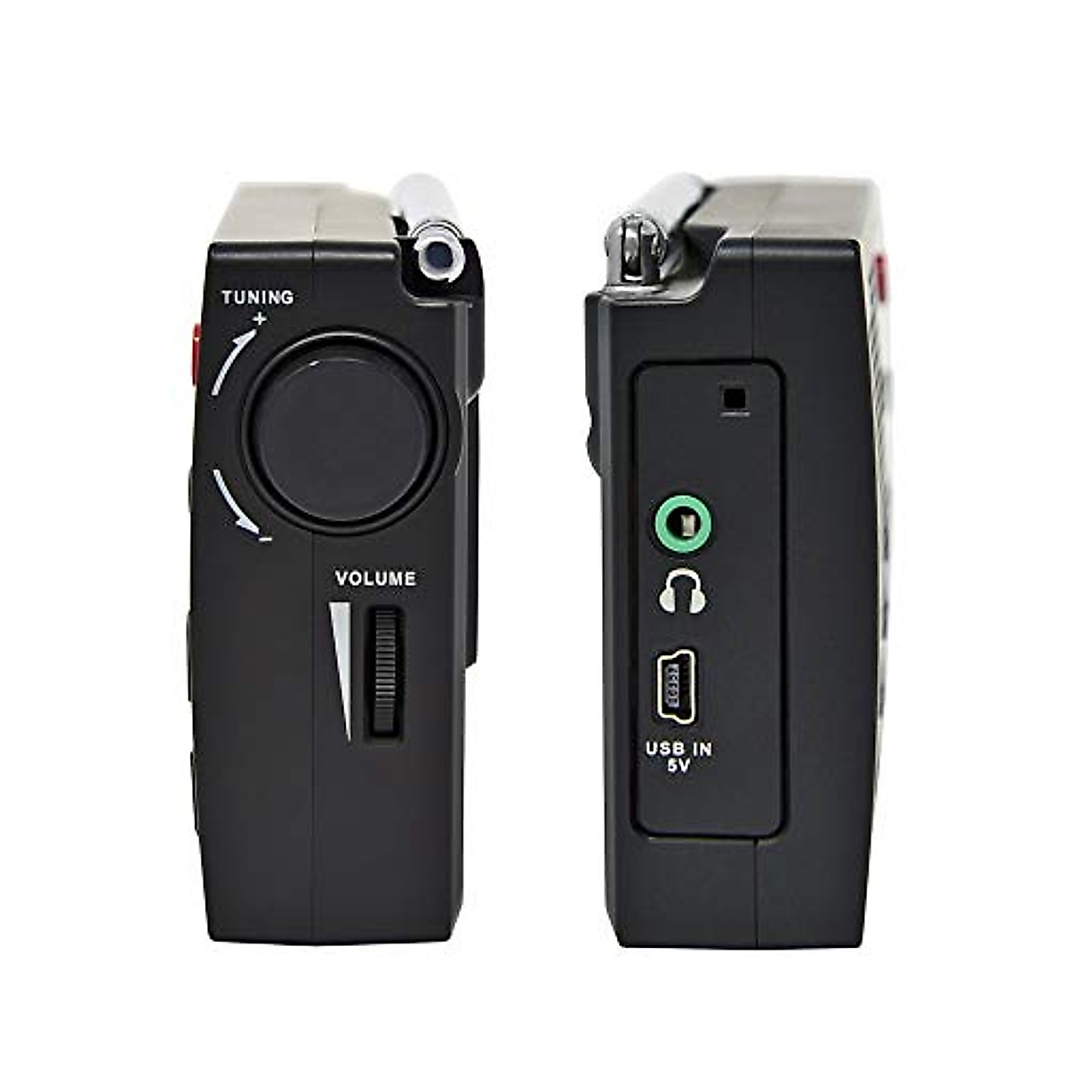 C Crane CC Skywave AM, FM, Shortwave, Weather and Airband Portable Travel Radio with Clock and Alarm