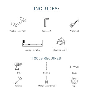 Moen Align Brushed Nickel Pivoting Wall Mounted Modern Toilet Paper Holder, YB0408BN