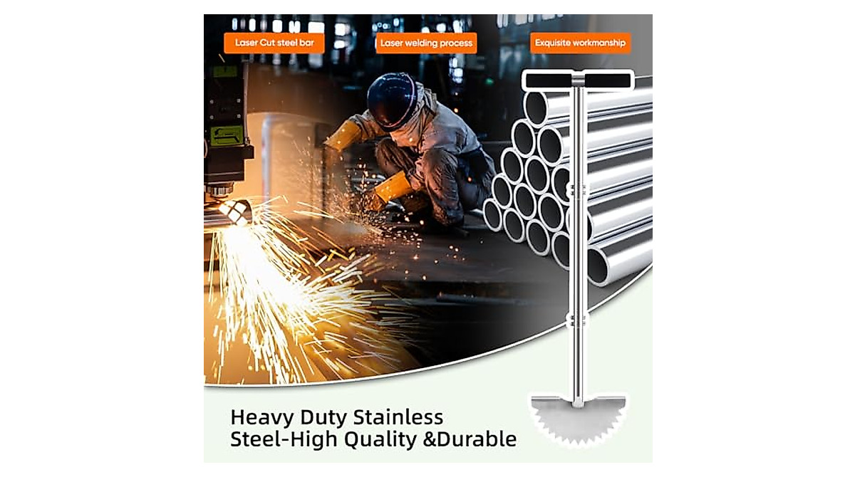 Fadown Edger Lawn Tool Half Moon Lawn Edger with Saw-Tooth Blade for ...