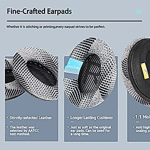 Wzsipod Cooling-Gel QuietComfort 35 / QC 35ii Replacement Ear Pads for Bose Headphones, Compatible with Bose QC45 QC35 QC25 QC2 QC15/ Around-Ear 2 AE2i AE2w/ SoundTrue & SoundLink Series (Grey Fabric)