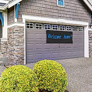 Large Banners and Signs Blank Banner Polyester Oxford Cloth Sublimation Banner with Hanging Rope for Indoor Wall Outdoor Easy Hang Signs DIY Banner Signs for Business Office (Black,2 x 4 Feet)