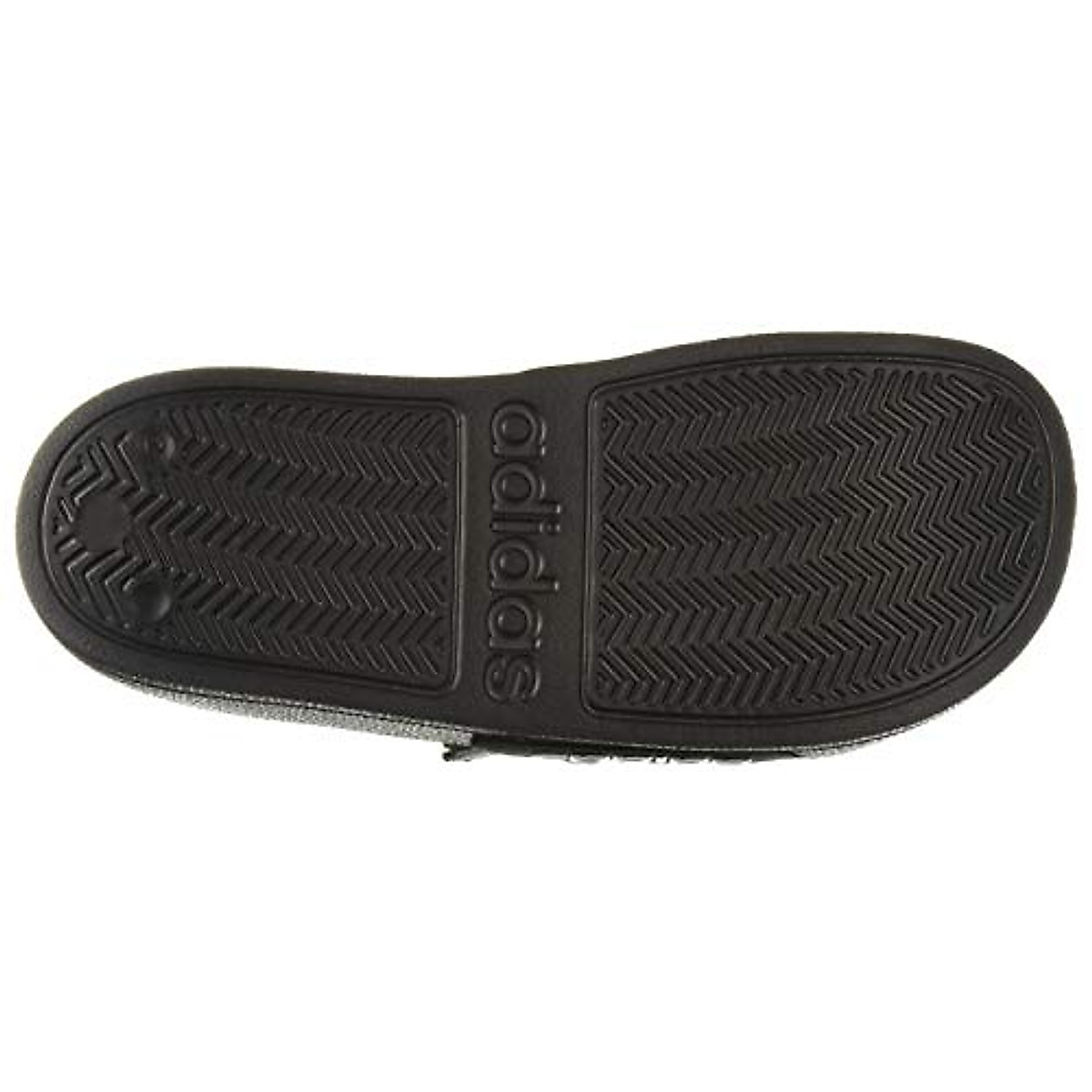 adidas Adilette Shower Slides, Core Black/White/Core Black, 5 US Unisex Big Kid