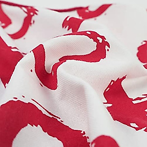 Fitwarm 2-Pack Dog XOXO Tulle Dress, 100% Cotton Dog Clothes for Small Dogs Girl, Cat Apparel, Red, XS