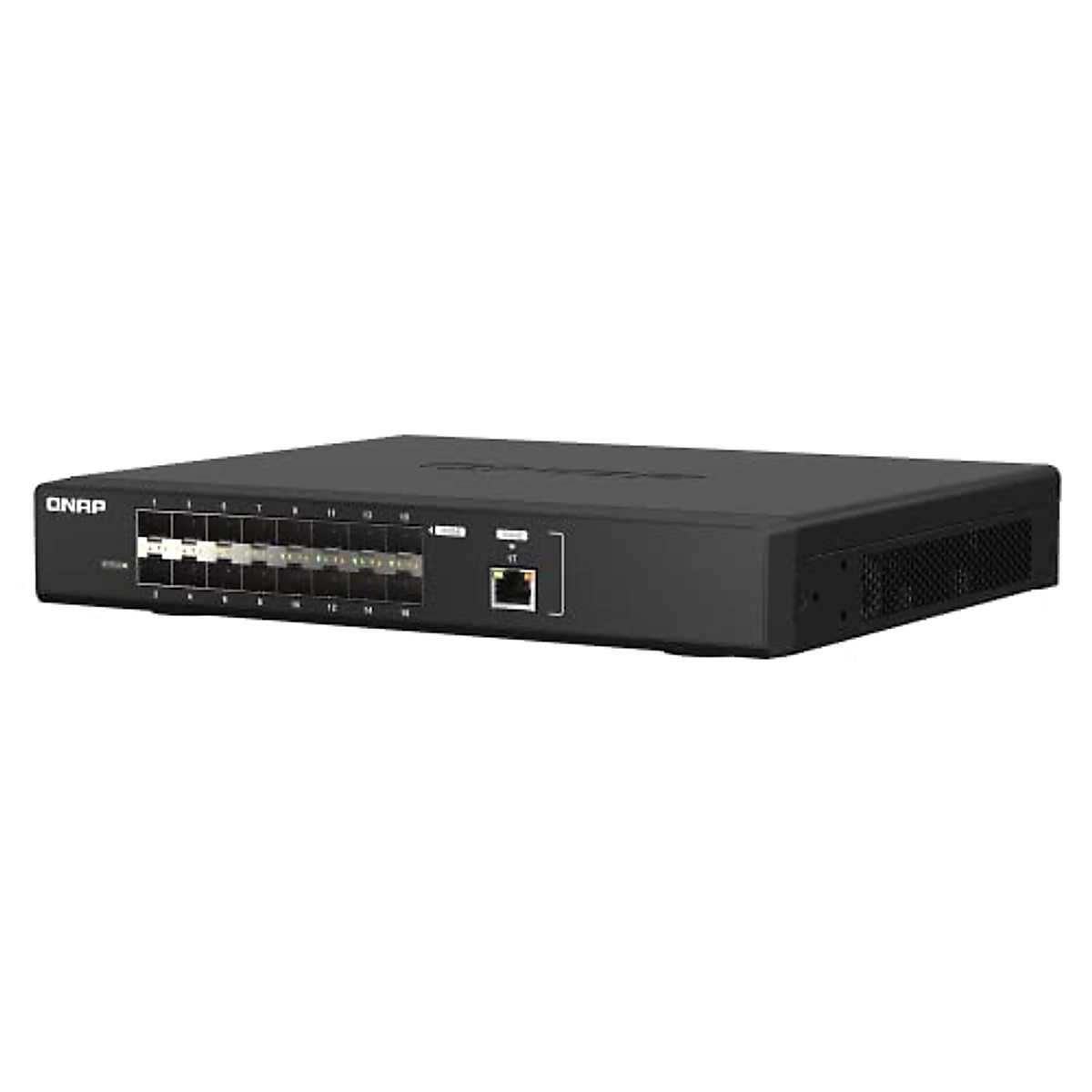 QNAP QSW-M5216-1T-US 16-Port 25GbE Managed Network Switch with 10GbE connectivity for Backbone Networks. Layer 2, Web Management