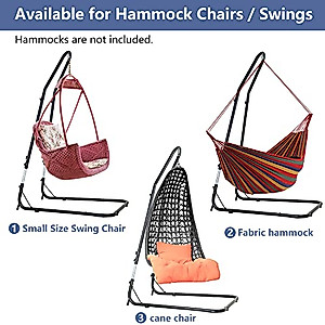 Hammock Chair Stands Hanging Hammock Stands Adjustable Height 78.8" to 96.5" Outdoor Solid Steel Hammock Stand Only for Hanging Hammock Air Porch Swing Chair Indoor