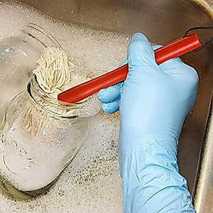 Hedume 6 Pack 12" BBQ Sauce Basting Mops, Roasting or Grilling Basting Mop, Cotton Fiber Head and Hardwood Handle, Grill Basting Mop for Barbeque, Marinade, Smoking Steak or Glazing