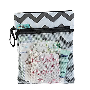 Stylish Travel Diaper Bag Tote for Men and Women – Unisex, Multifunctional Design with Universal Stroller Straps, 9 Pockets FREE Wet/Dry Bag and Changing Pad by LoveMyGoodies