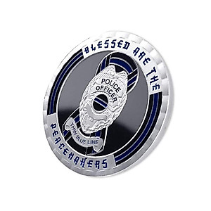 U.S.Thin Blue Line Challenge Coin Police Officer Law Enforcement Military Coin