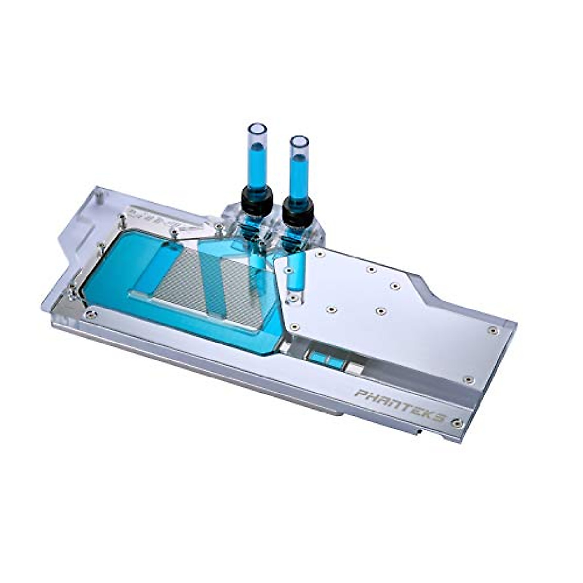 Phanteks (PH-GB2080TiAS_CR01) Glacier G2080Ti Strix GPU Full Waterblock for Asus ROG Strix RTX 2080/2080Ti - Nickel-Plated, Acrylic, Addressable RGB, Mirror Chrome