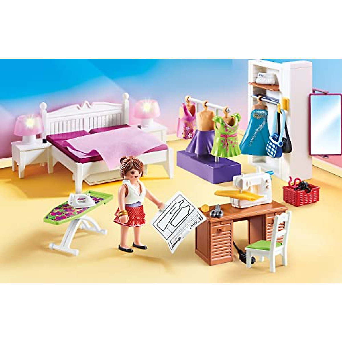 Playmobil Bedroom with Sewing Corner Furniture Pack
