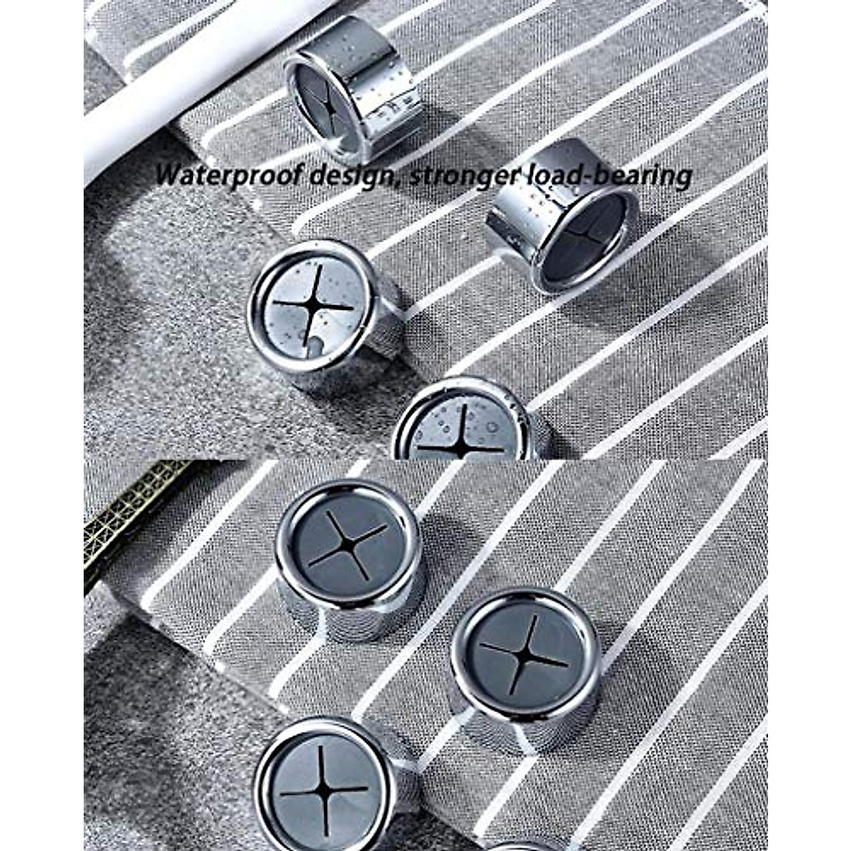 NNEWSP 8Pcs Kitchen Towel Hooks,Round Self Adhesive Wall Hanger，Towel Holder for Bathroom, Kitchen and Home, Cabinet, Garage