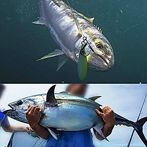 Slow-Pitch-Jigs-Saltwater-Jigging-Lures-Butterfly-Jigs Lead Iron Knife Jig for Tuna Mackerel Salt Water Fishing Spoon Lure Offshore Deep Sea Ocean Heavy Metal Jig 75g – 220g