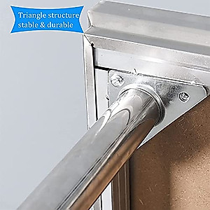 Commercial Kitchen Work Catering Table, Commercial Kitchen Table Stainless Steel Work Table Utility Worktable with Double Under Shelf Heavy Duty Food Prep Workbench (Size : 100x60x80cm)