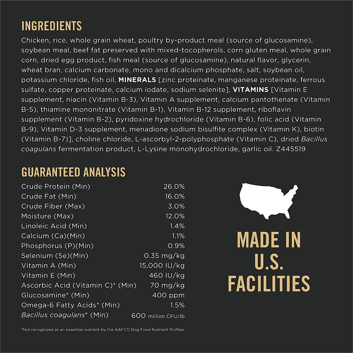 Purina Pro Plan High Protein Dog Food With Probiotics for Dogs, Shredded Blend Chicken & Rice Formula - 18 lb. Bag