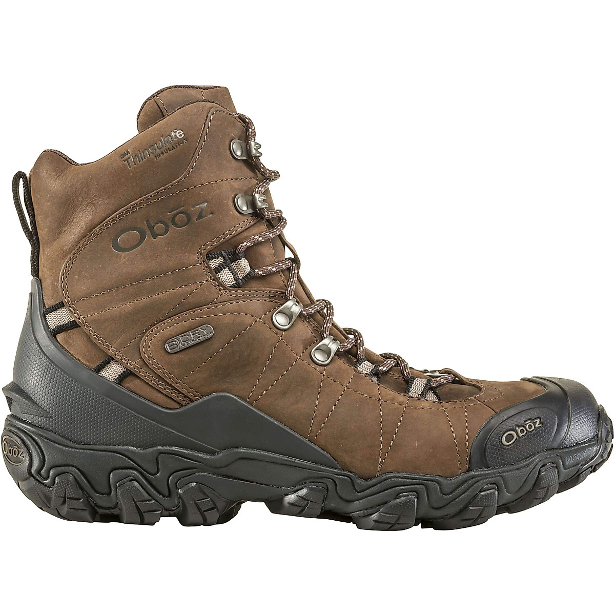 Oboz Bridger Insulated Waterproof 8" Bark/Brown 8 D (M)
