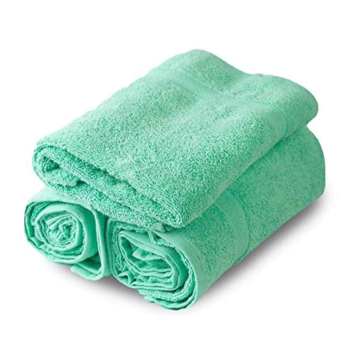 Alspin Cotton Bath Towels 6 Pack Cotton Towels,Teal Color ,24 x 48 Inches Towel for Pool, Spa, and Gym Lightweight and Highly Absorbent Swift Drying Towels
