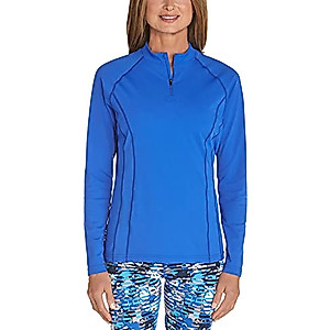 Coolibar UPF 50+ Women's Brighton Chlorine Resistant Bucket Hat - Sun Protective (Small/Medium- White)