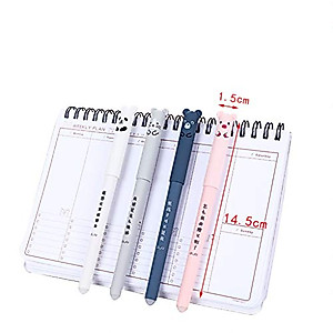 JSPOYOU 4 x Cute Kawaii Cartoon Cat Gel Ink Pen Ballpoint 0.35mm Blue Ink Student 2ML