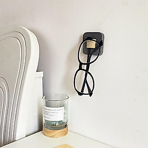 FINDAMAZE 2pcs Wood Sunglasses Organizer Sunglasses Holder Wall Mounted Eyeglasses Storage Glasses Display stand (Grey)