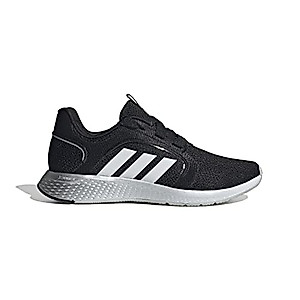 adidas Women's Edge Lux 5 Running Shoe, Core Black/White/Matte Silver, 7.5