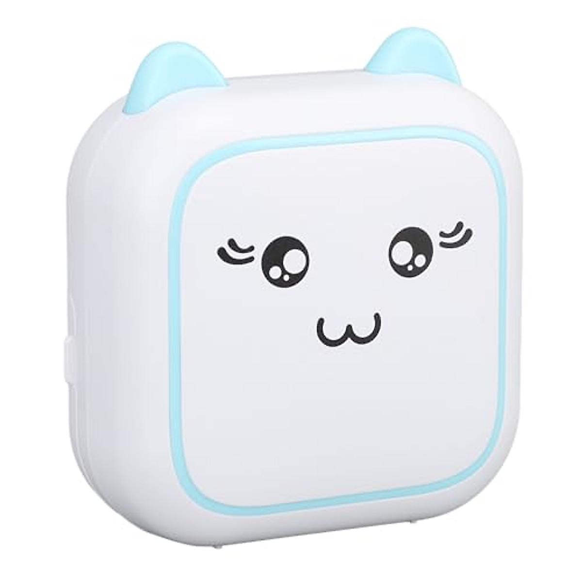 KIMISS Mini Pocket Printer Portable Thermal Printer with Printing Paper for Photos, Journals and Learning Materials | High-Efficiency Study Aid | Portable Office (Blue)