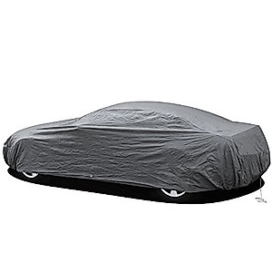 OxGord Economy Car Cover - 2 Layer Dust Cover - Lowest Price - Ready-Fit/Semi Glove Fit - Fits up to 168 Inches
