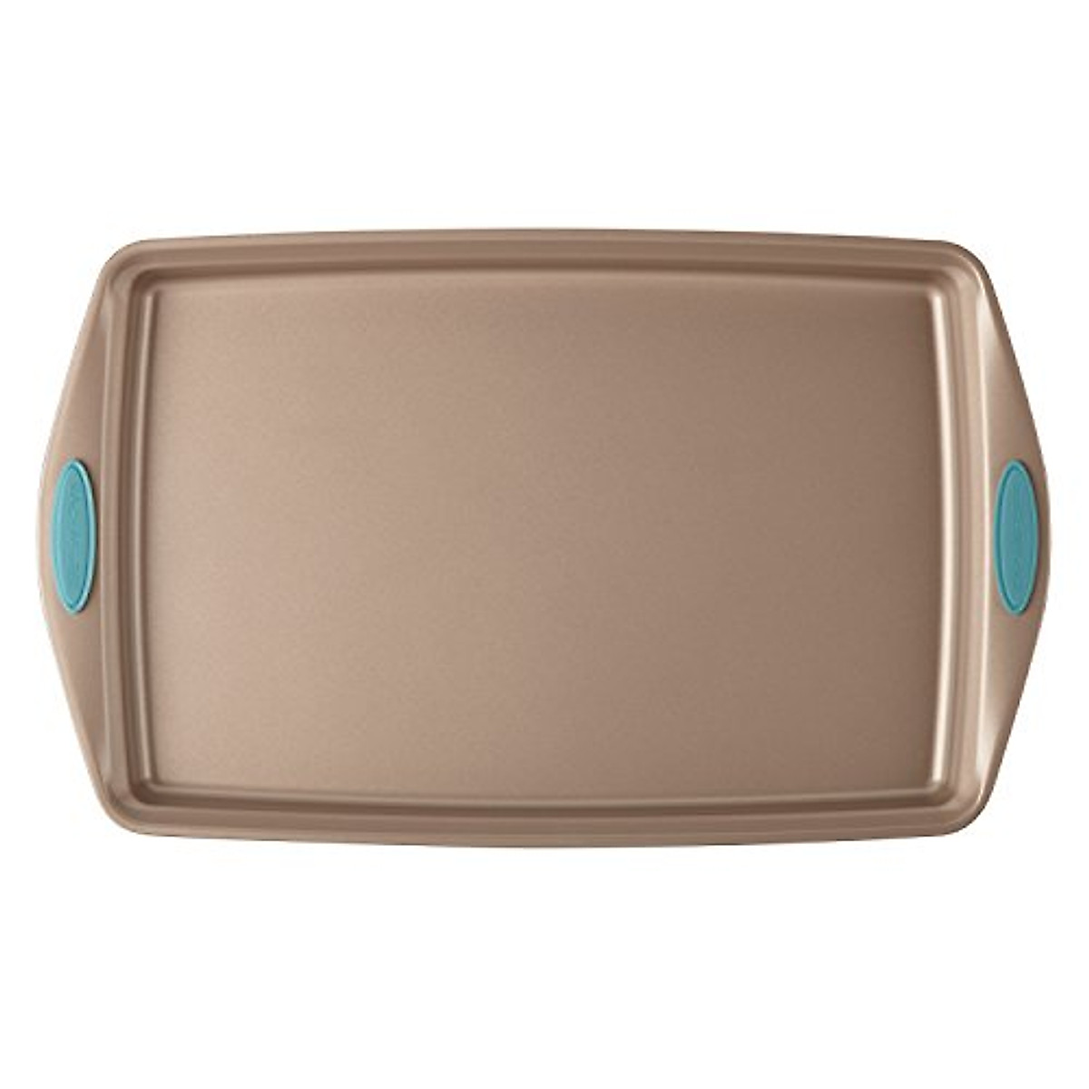 Rachael Ray Cucina Nonstick Bakeware with Grips, Nonstick Cookie Sheet / Baking Sheet - 11 Inch x 17 Inch, Latte Brown