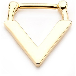 Pierced Owl - Tribal Arrow Point Septum Clicker in 316L Stainless Steel