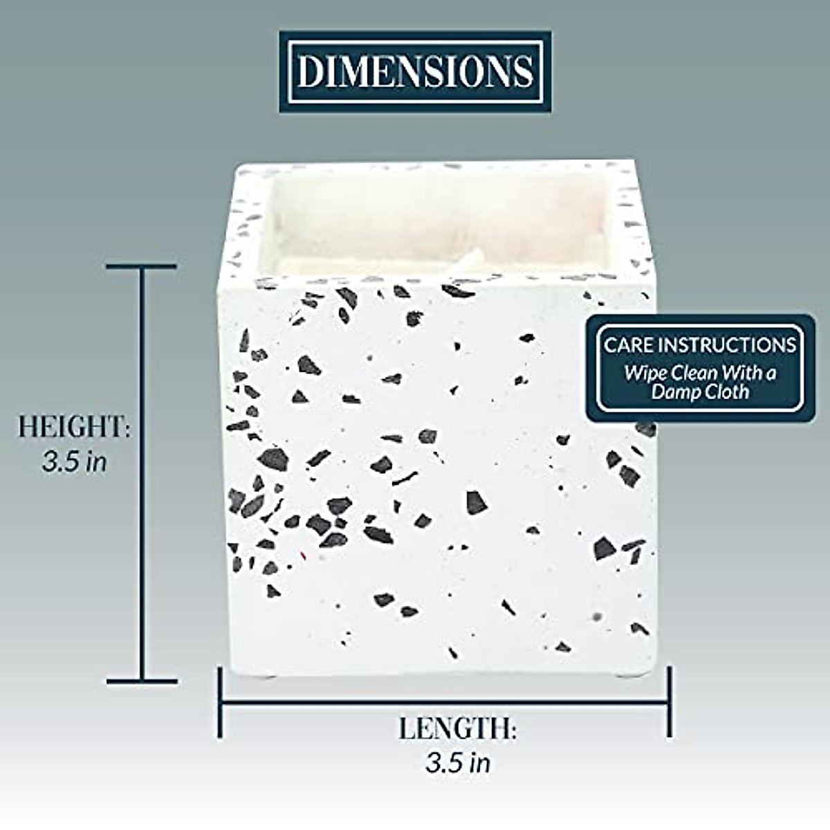 Pavilion - 3.5" Square Mom Another Word for Love 100% 8 oz Soy Wax Single Wick Candle - Serenity Scented